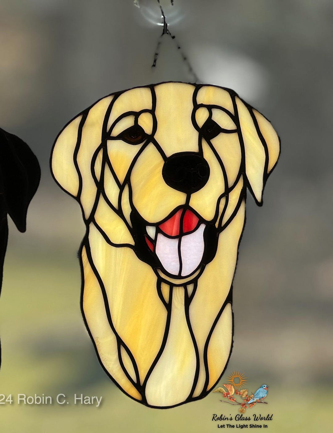 Labrador Retriever Handmade Stained Glass Suncatcher - Etsy