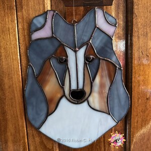 Sheltie Handmade Stained Glass Suncatcher/dog Lover Gift - Etsy