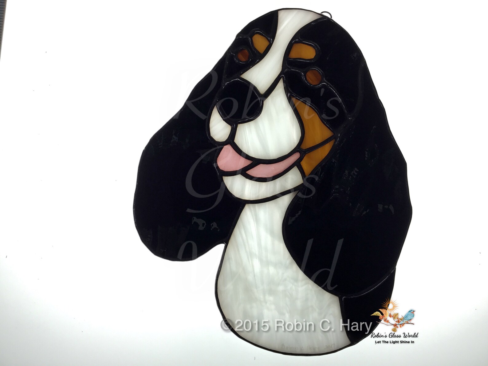 English Springer Spaniel Handmade Stained Glass Suncatcher - Etsy