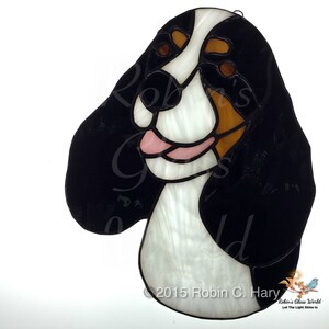 English Springer Spaniel Handmade Stained Glass Suncatcher - Etsy