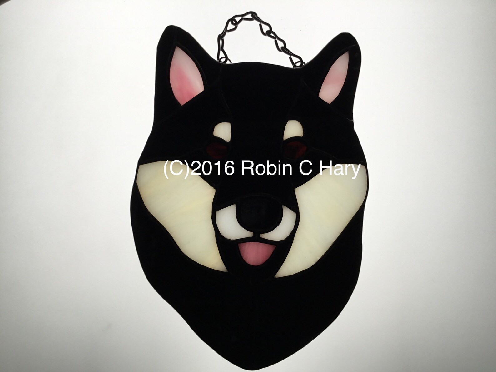Shiba Inu Handmade Stained Glass Suncatcher - Etsy