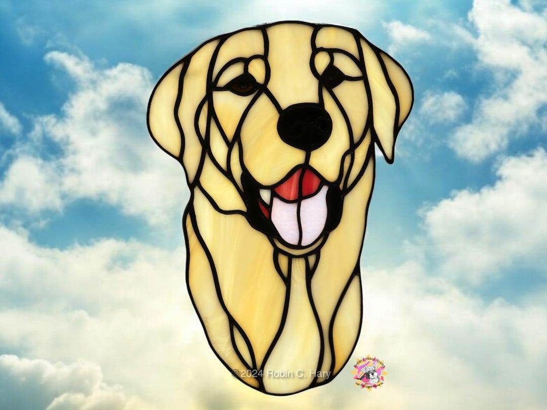 Labrador Retriever Handmade Stained Glass Suncatcher/ Dog Lover Gift ...