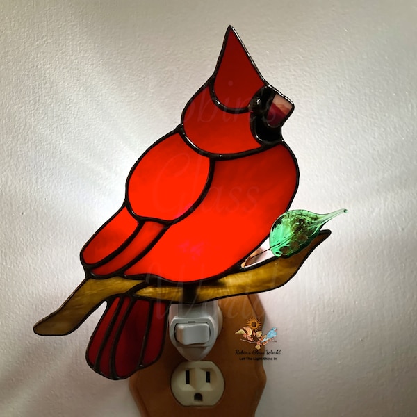 Cardinal Night Light - Etsy