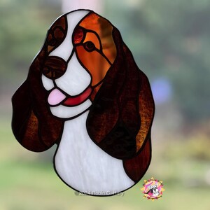 English Springer Spaniel Handmade Stained Glass Suncatcher - Etsy