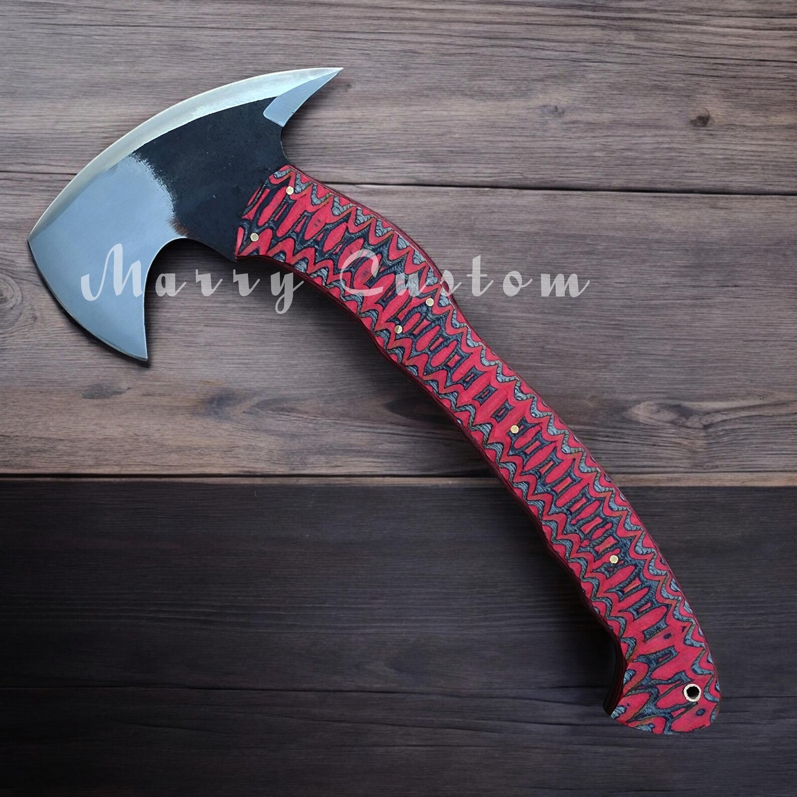 6 Design Custom Handmade Forged Carbon Steel Viking Axe Tactical ...