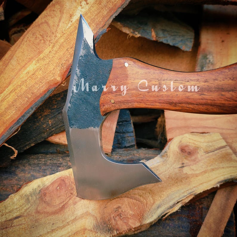 Handmade Full Tang Axe Viking Axe Camping Tactical Axe Tomahawk Hatchet ...