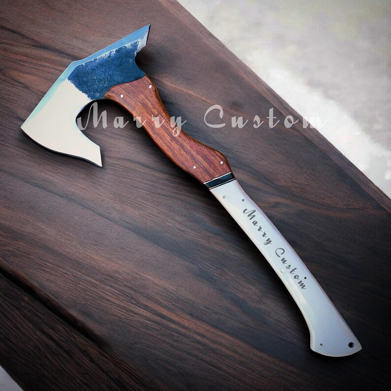 6 Design Custom Handmade Forged Carbon Steel Viking Axe Tactical ...