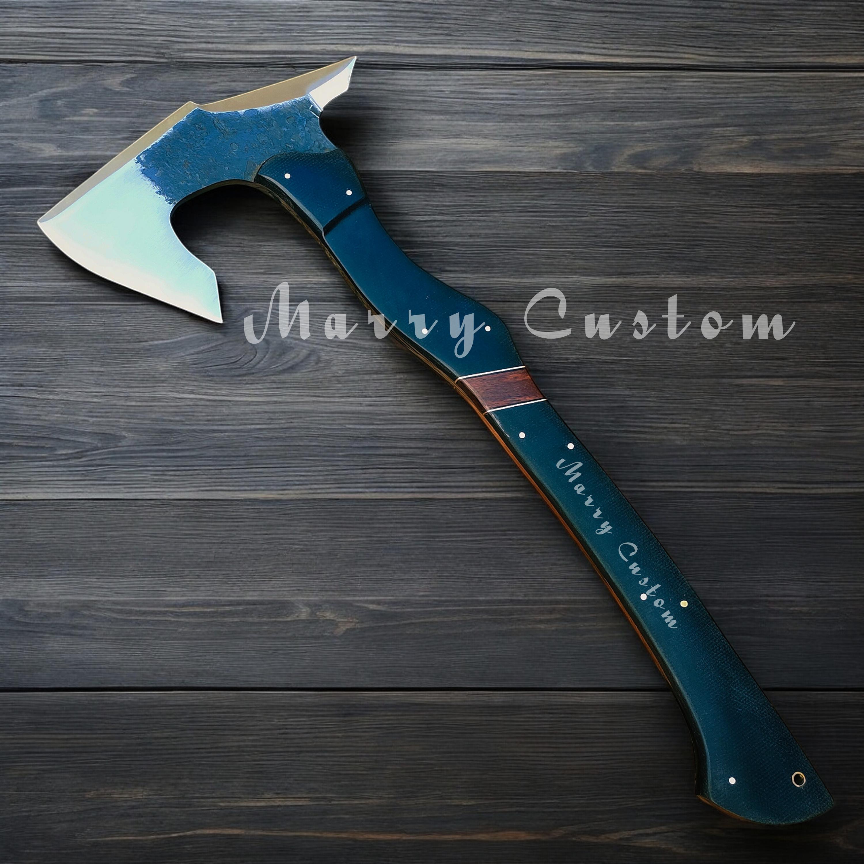 6 Design Custom Handmade Forged Carbon Steel Viking Axe Tactical ...