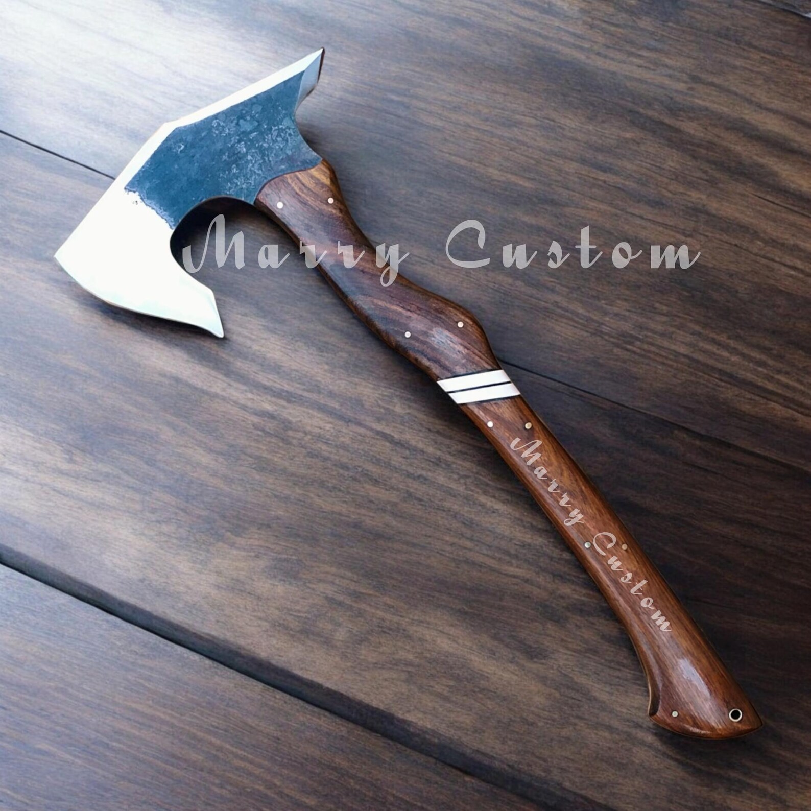 6 Design Custom Handmade Forged Carbon Steel Viking Axe Tactical ...
