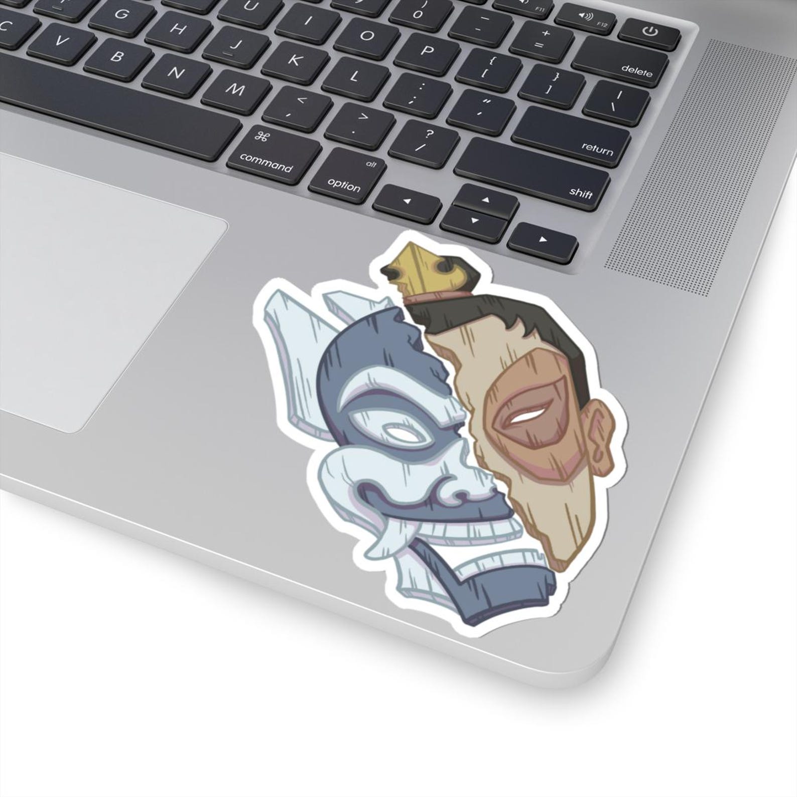 Zuko's Two Masks Sticker - Blue Spirit and Crown Prince - Etsy