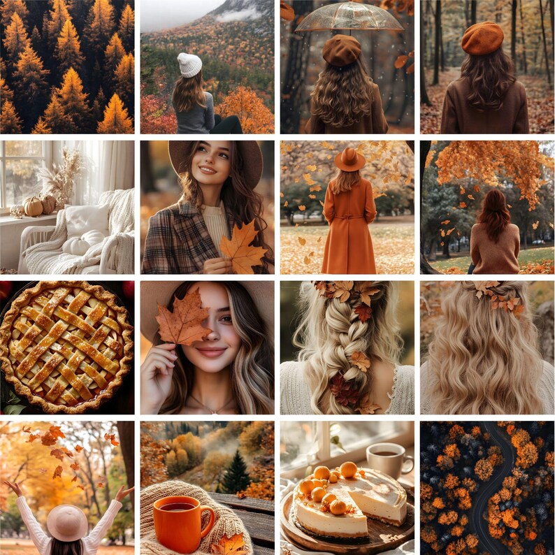 Autumn Stock Photos Bundle | Cozy Fall Images for Branding & Social ...