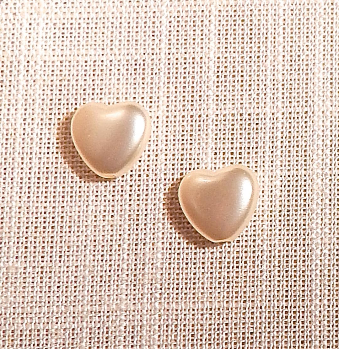 18 Vintage Japanese Pearl Heart Shaped Beads - Etsy