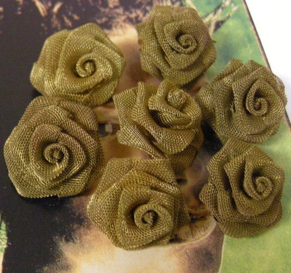 Brass Mesh Roses 18 mm 7 | Etsy