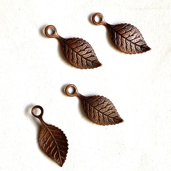 Small Metal Leaves - Etsy