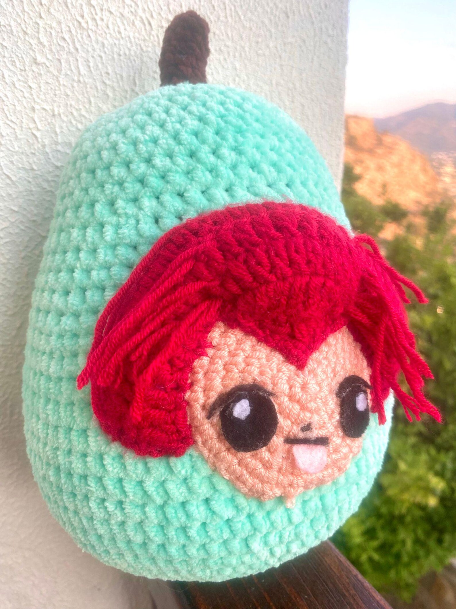 Teto Pear Crochet Plush: Anime Inspired Kawaii Doll - Etsy