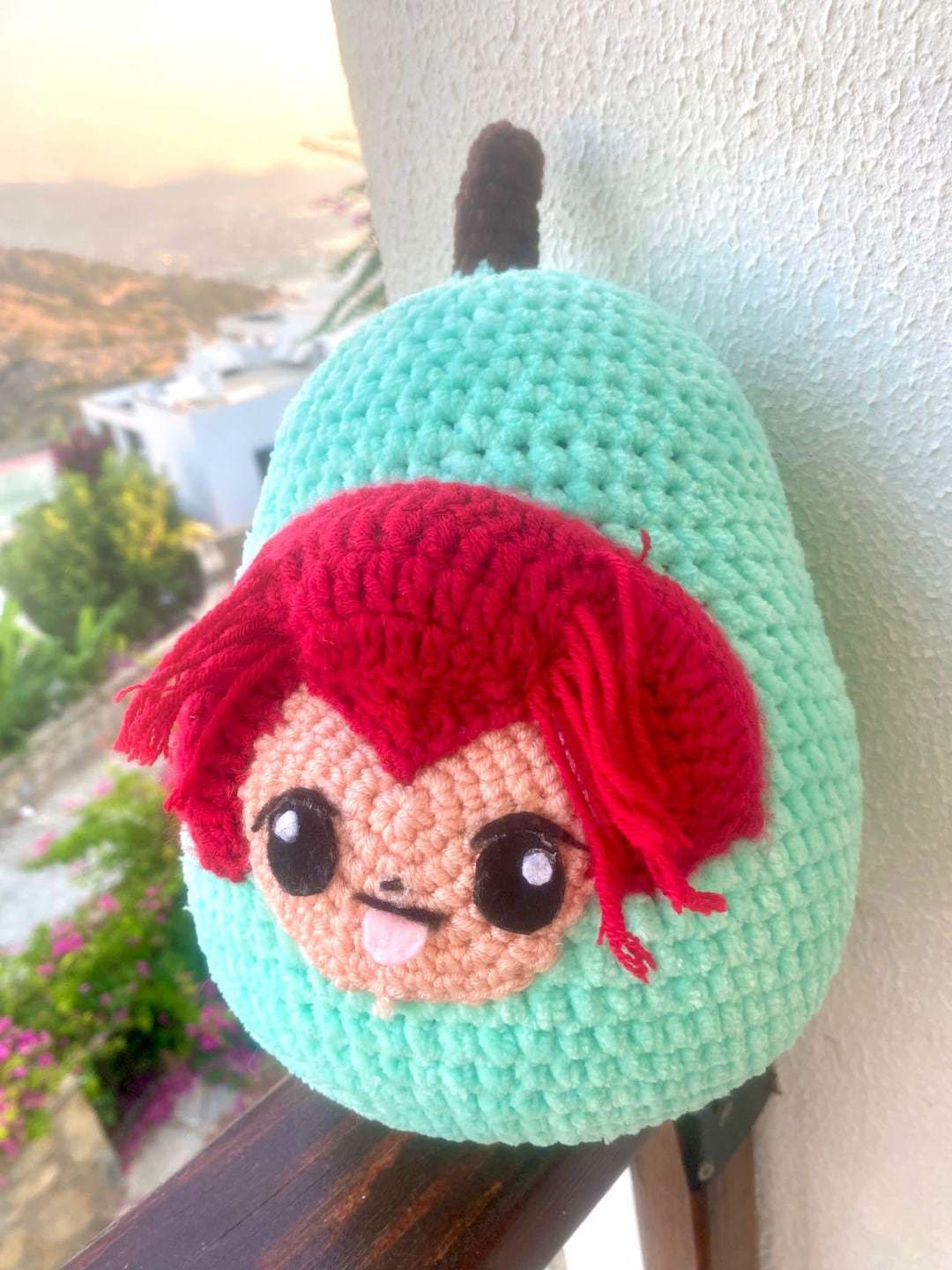 Teto Pear Crochet Plush: Anime Inspired Kawaii Doll - Etsy