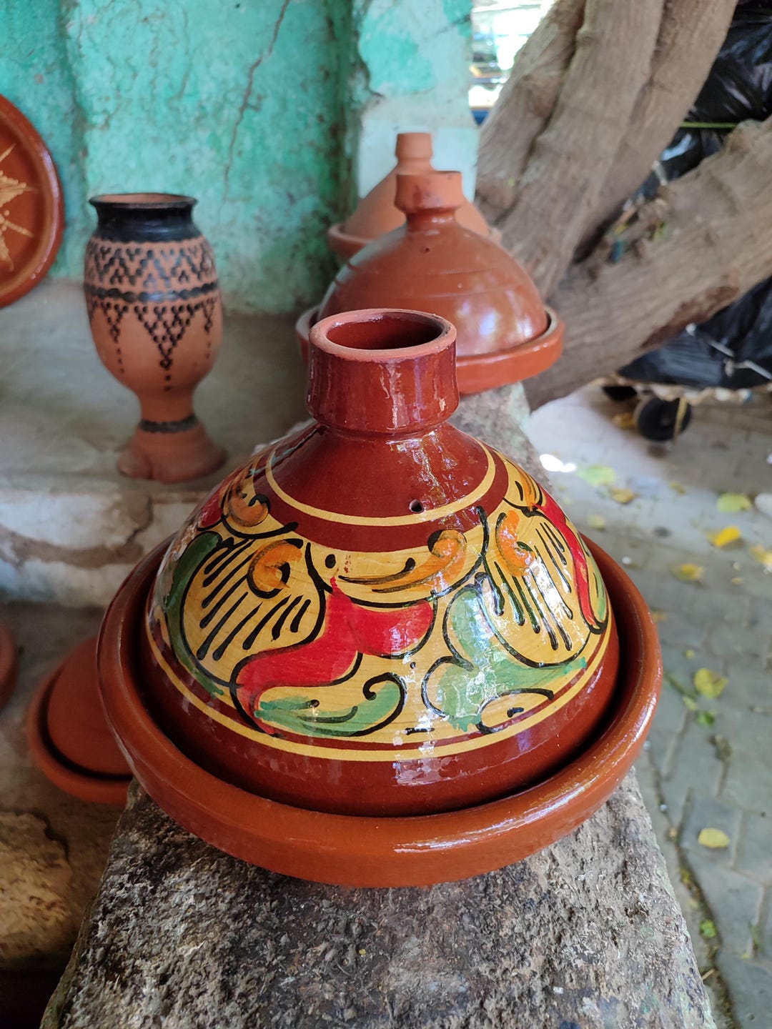 Handmade Clay Tagine for Cooking, Terracotta Tagine, Antique Tagine Pot ...