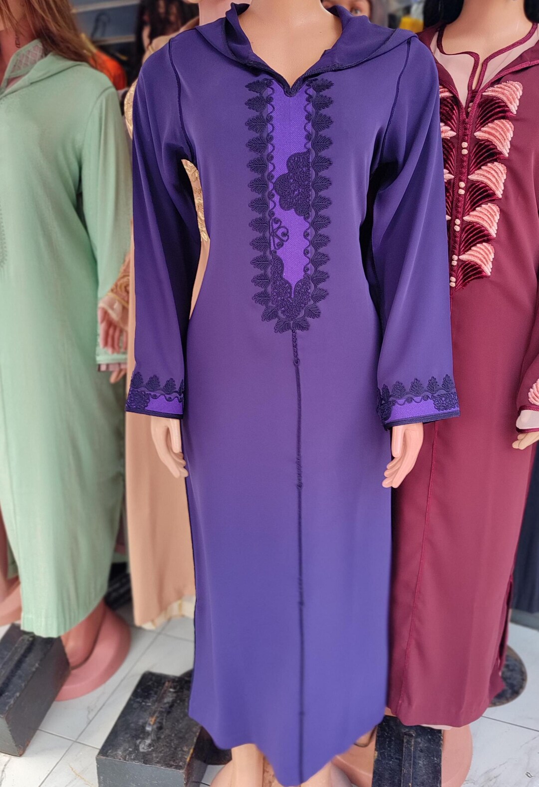 Custom Handmade Moroccan Djellaba Women, Djellaba for Wedding ...