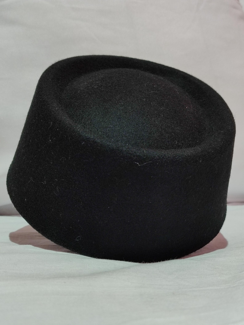 Black Moroccan Fez Hat | Handmade Tarboosh Classic Style | Traditional ...