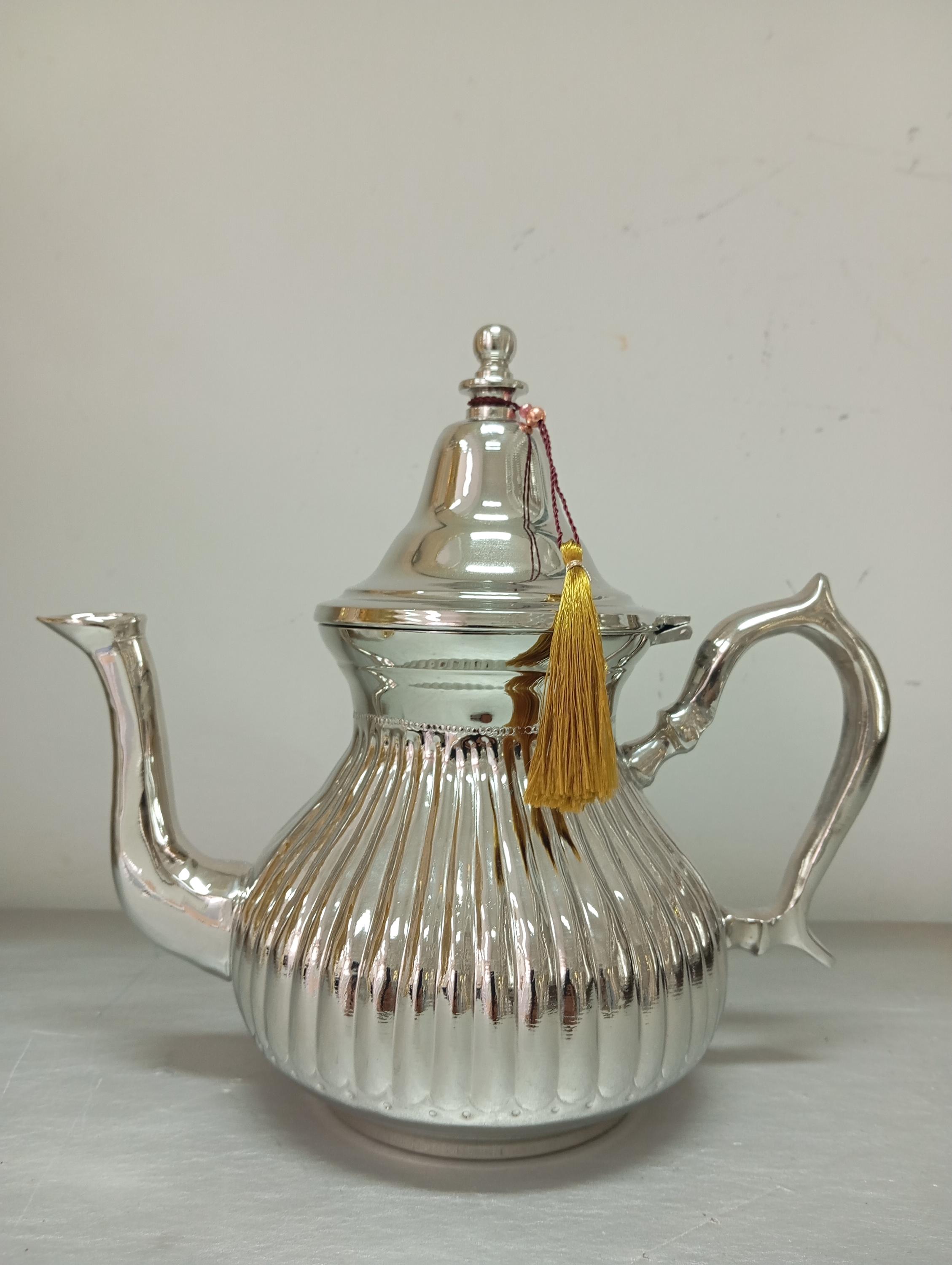 Handmade Moroccan Brass Teapot, Tea Teapot, Vintage Moroccan Teapot ...
