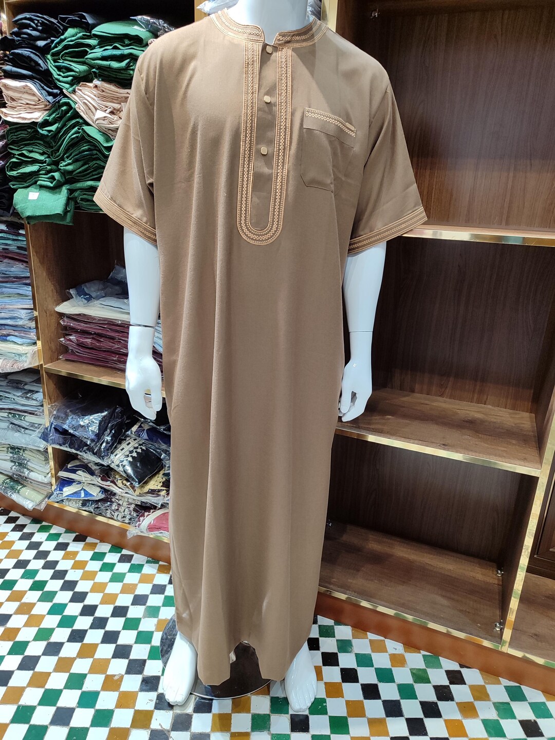 Mens Gandoura, Mens Kaftan Kandora, Men Caftan, Gift for Hasbend, Thawb ...