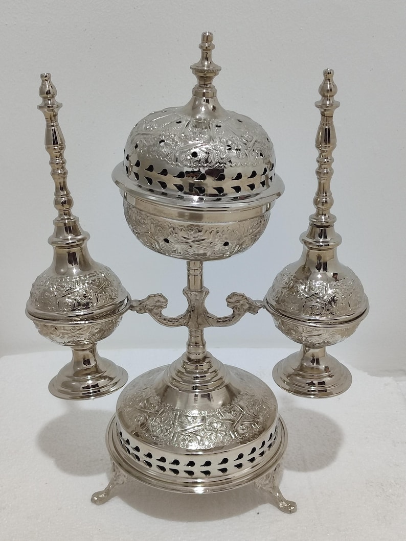 Luxury Fez Silver Incense Burner Set: Moroccan Home Decor - Etsy