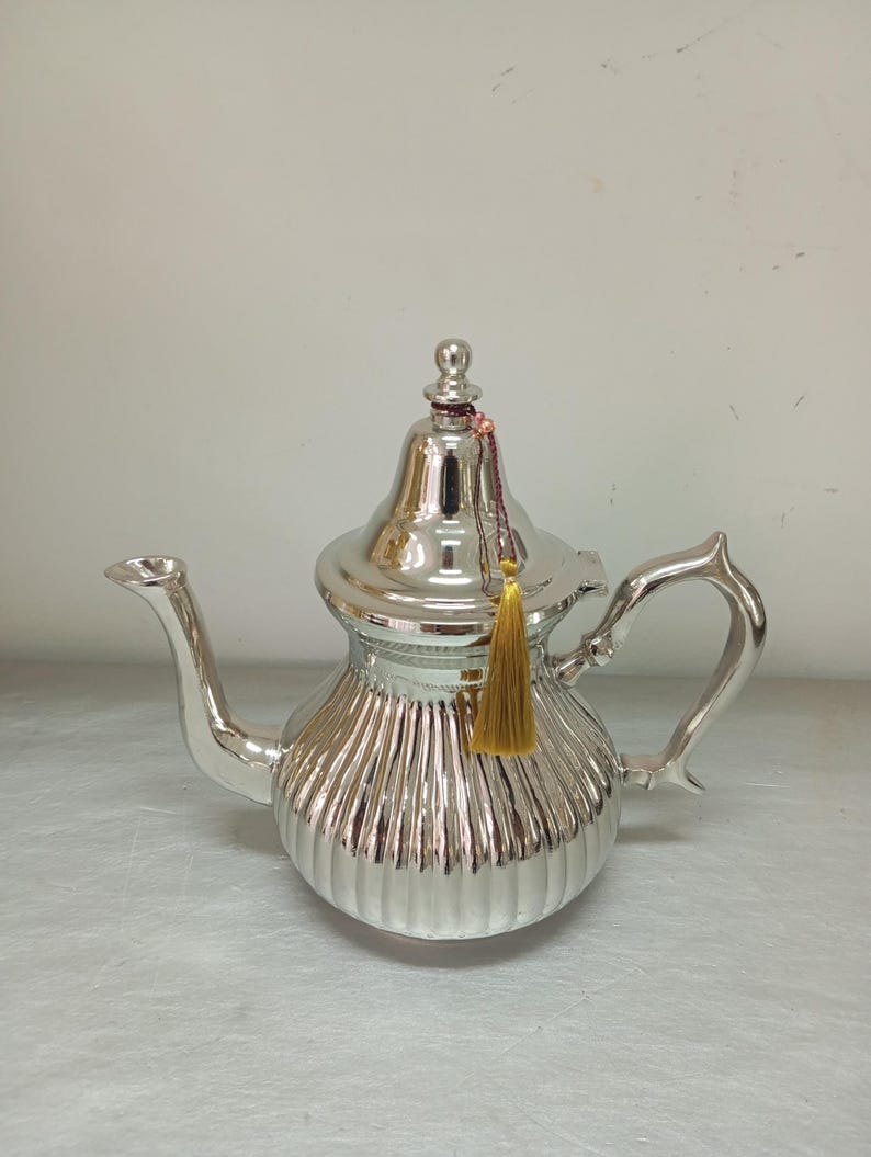 Handmade Moroccan Brass Teapot, Tea Teapot, Vintage Moroccan Teapot ...