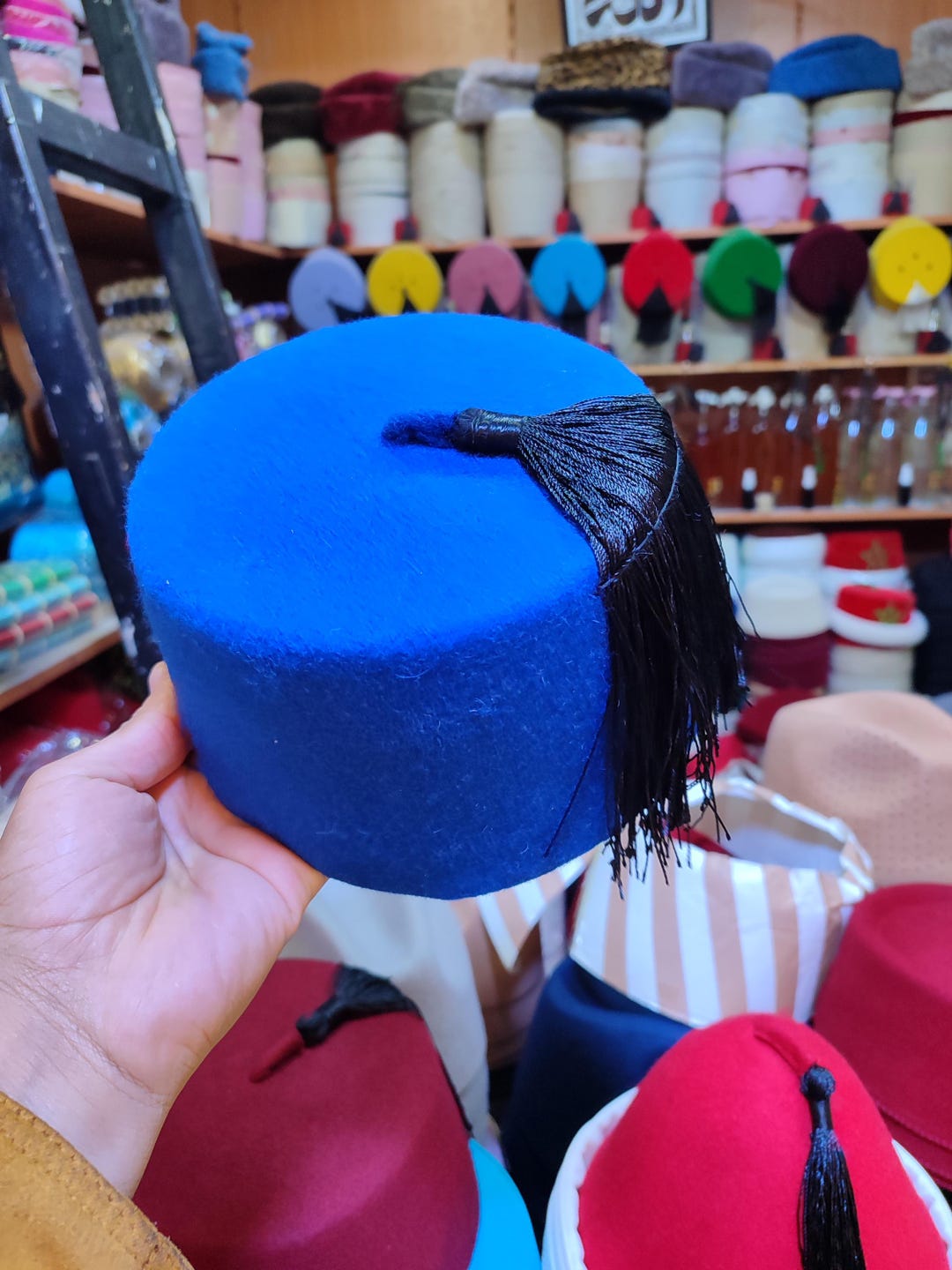Royal Blue Moroccan Fez Tarboush | Handmade Custom Size | Wholesale ...
