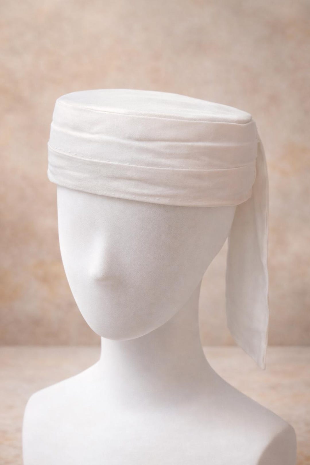 Moroccan Razza White Turban | Traditional Head Wrap Handmade | Custom ...