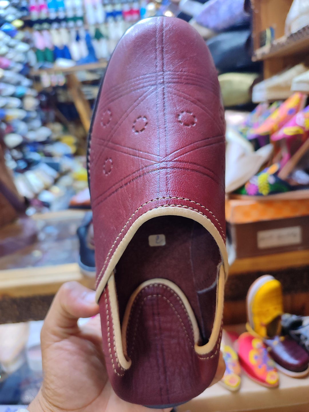 Leather Babouche for Men, Mens House Shoes, Moroccan Mules, Traditional ...