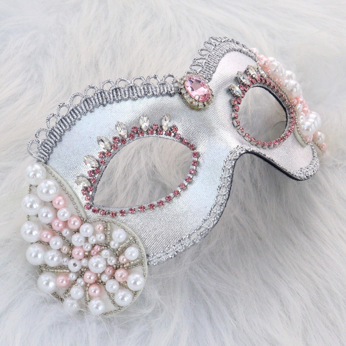 Pearl Starfish Mask Masquerade Mask for Women Vintage Mask Venice Party ...