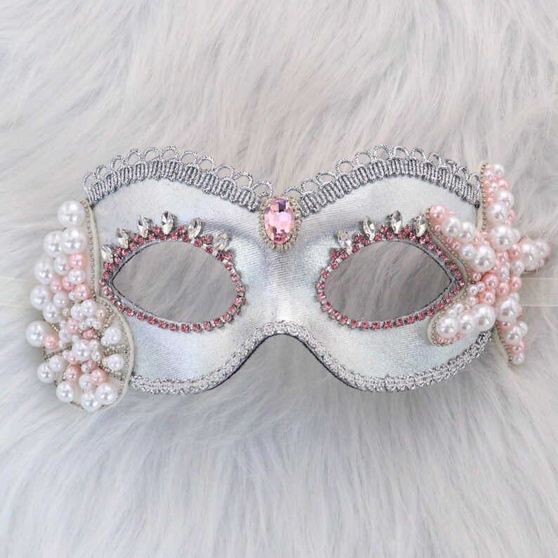 Pearl Starfish Mask Masquerade Mask for Women Vintage Mask Venice Party ...