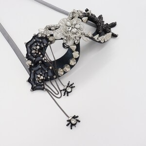 Black Spider Web Mask,masquerade Masks Women,halloween Costume Masks ...