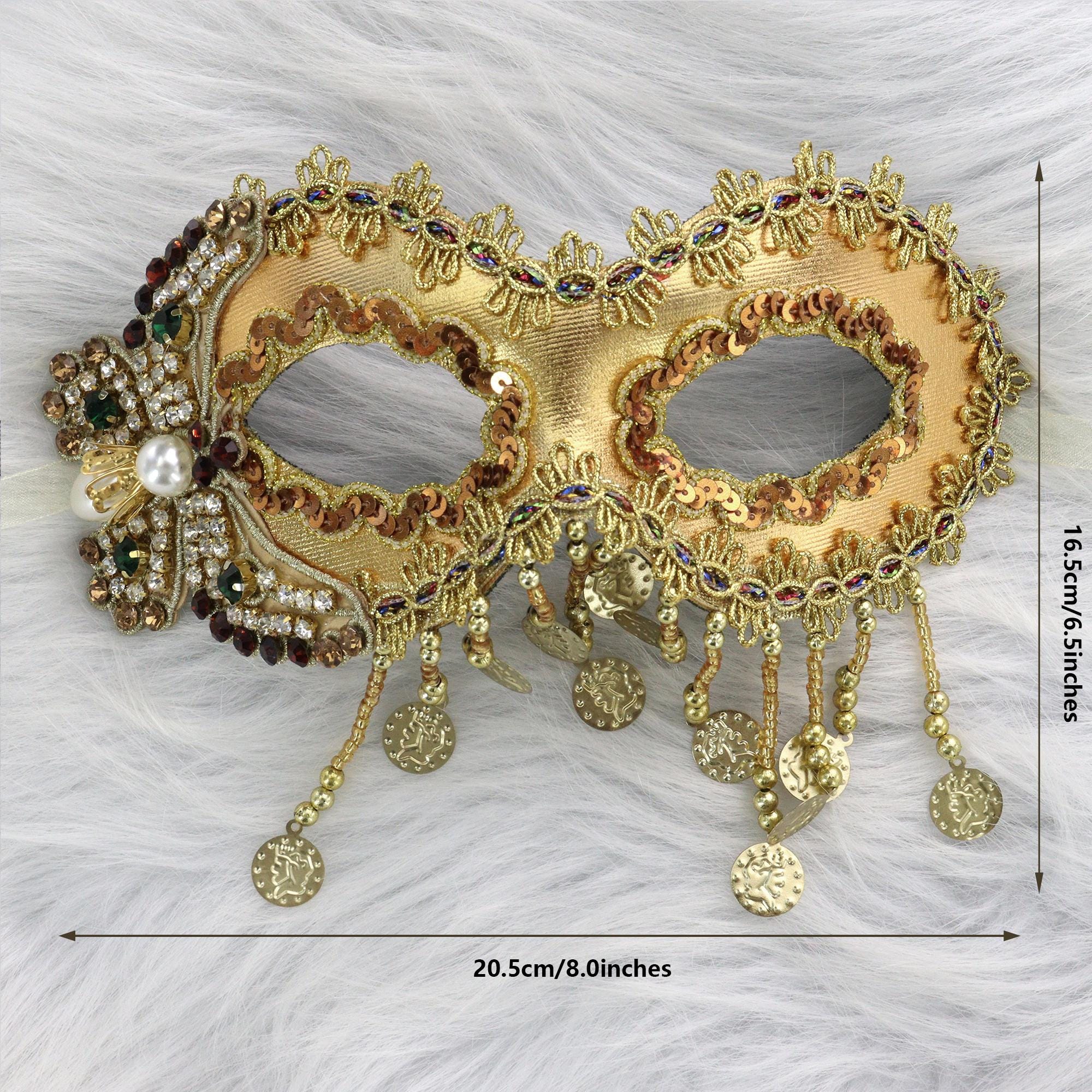 Courtly Style Luxurious Gold Mask Masquerade Masks Women Vintage Mask ...