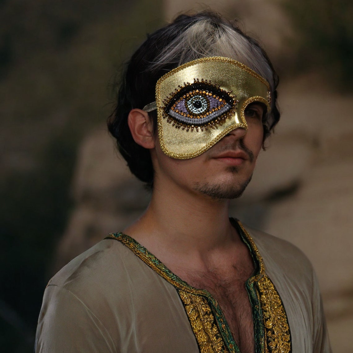 Oversized One-eye Mask Masquerade Mask for Women Vintage Mask Venice ...