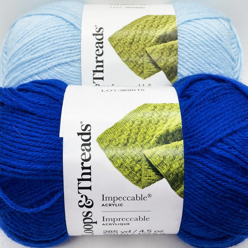 Royal Blue Acrylic Yarn - Etsy