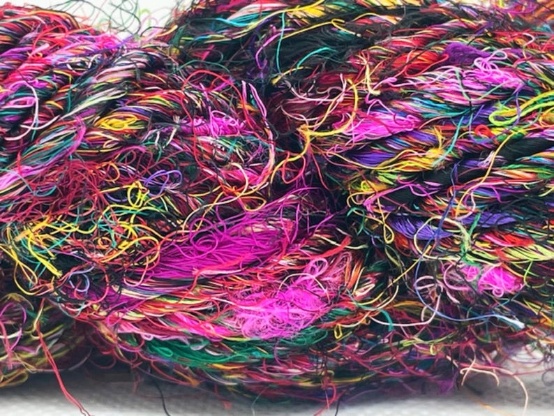 Darn Good Yarn, Recycled Banana Yarn, Kaleidoscope, Variegated, Twisted ...