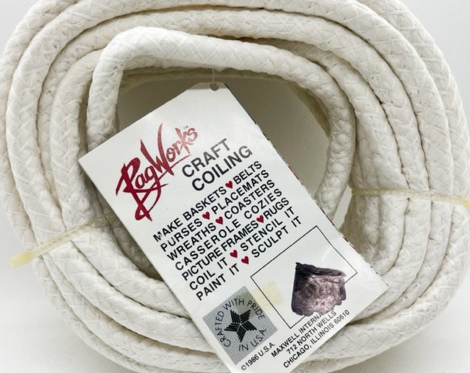 Ragworks Craft Coiling, White Rope, 1/2" X 50' - Etsy