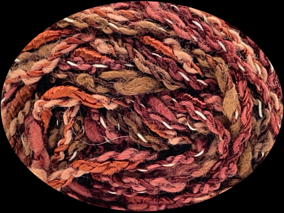 Berroco Dante Yarn, #1062, Variegated Rust Peach Brown Copper, Elegant ...