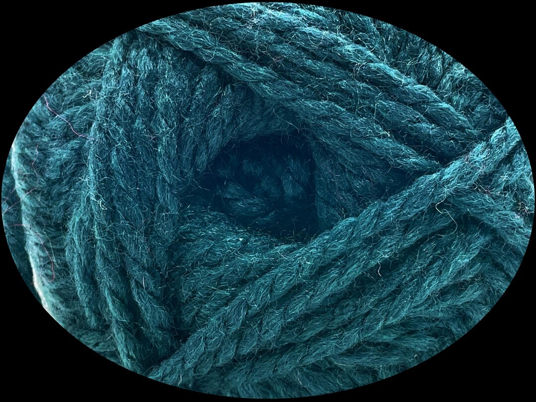 Patons Shetland Chunky Yarn, Fiber Art, Color #3210 Rich Teal, Wool ...