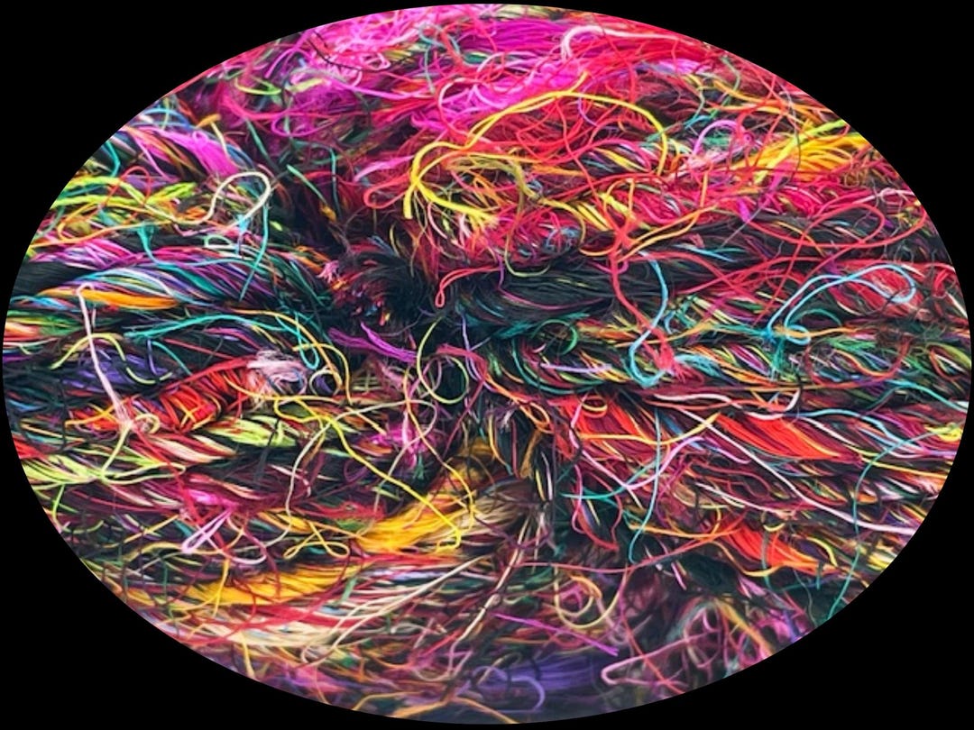 Darn Good Yarn, Recycled Banana Yarn, Kaleidoscope, Variegated, Twisted ...