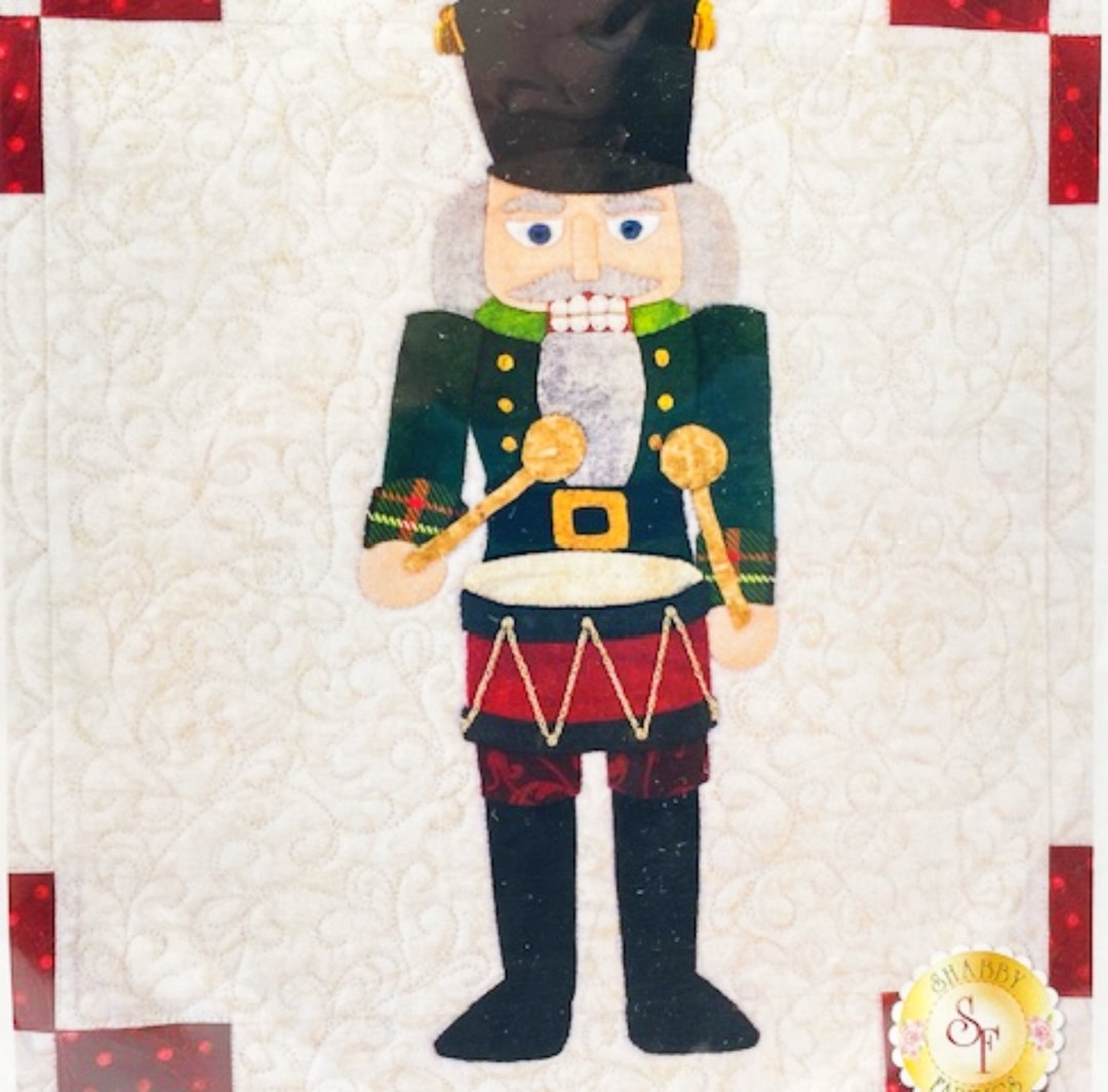 Shabby Fabric's KIT for "a Nutcracker Suite Applique Quilt Block", Month 6, Drummer Block, DIY ...