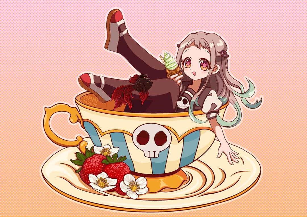 Toilet-bound Hanako-kun Nene Yashiro Teacup: TBHK Anime Art Print (5x7 ...