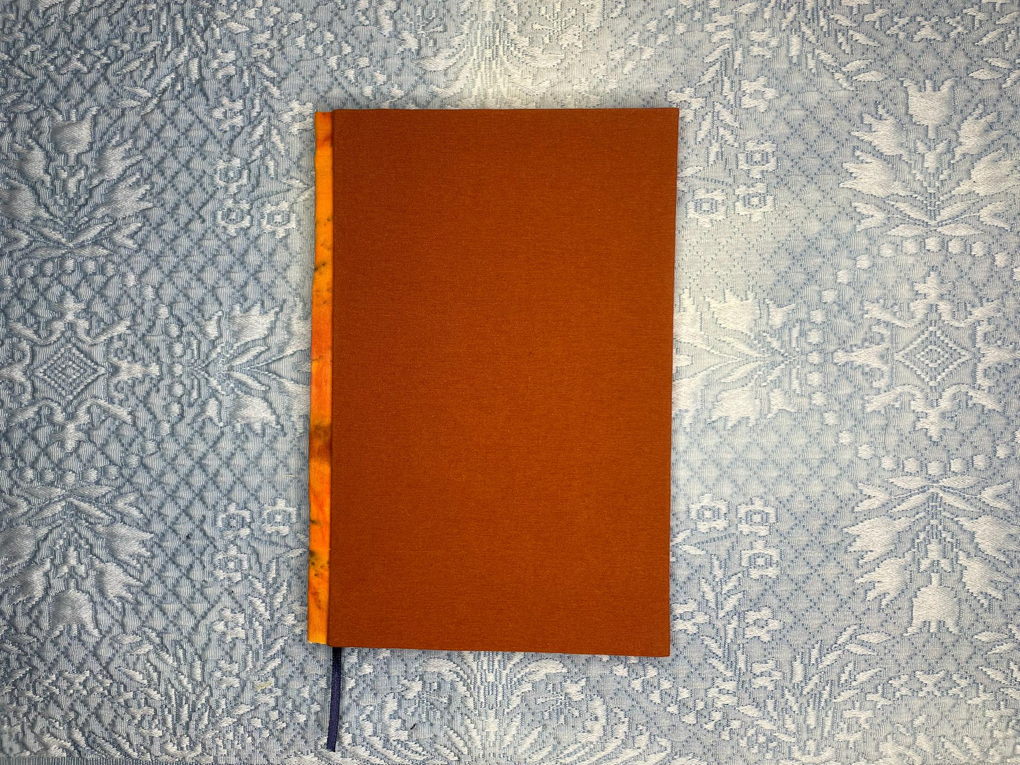 Solid Book, Burnt Orange With Bright Orange Spine - Etsy