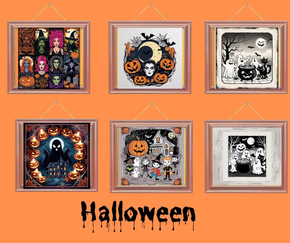 50 Printable Halloween Images Spooky Decorations and Illustrations for ...