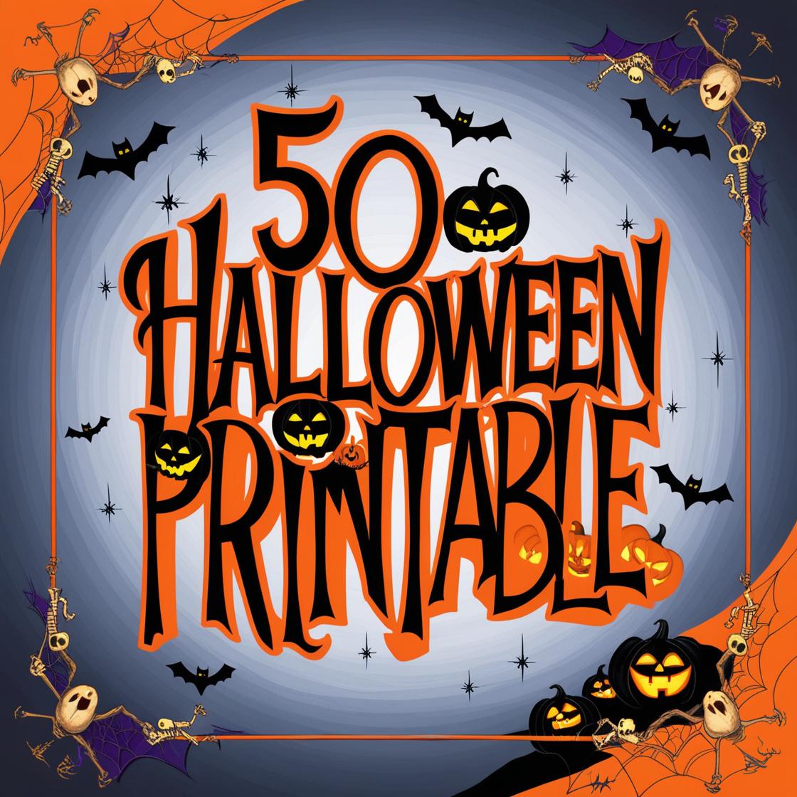50 Printable Halloween Images Spooky Decorations and Illustrations for ...