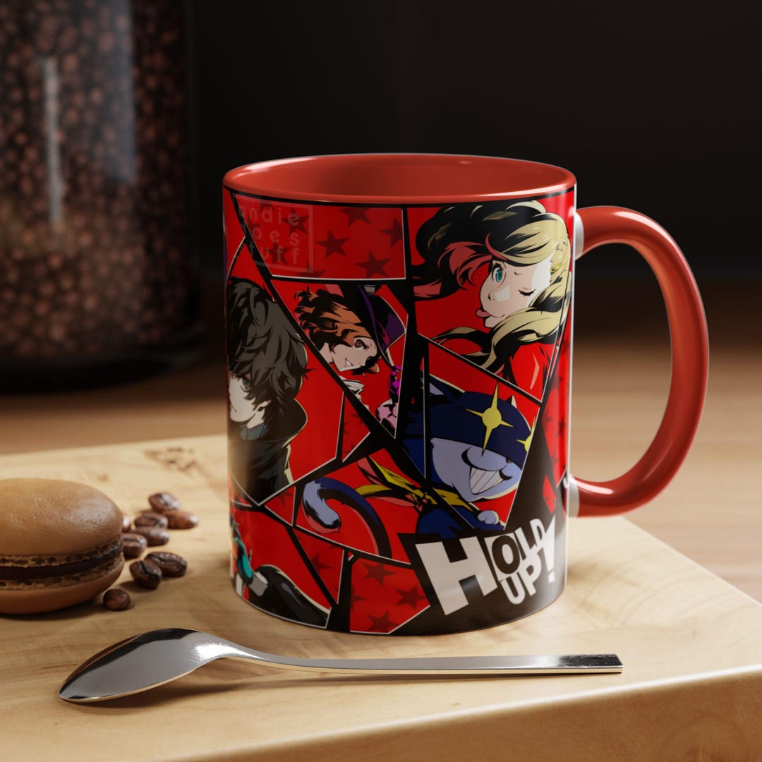 Persona 5 Royal hold Up Shattered Glass Group Collage Accent Coffee Mug ...