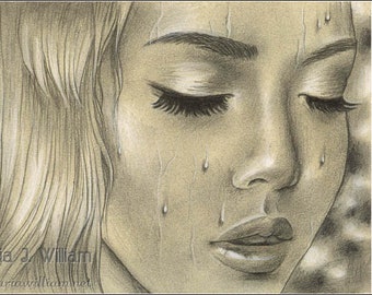 Realistic Sad Face Drawing