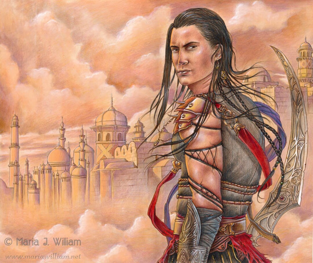 The Varda Chronicles: King Baj-rei - Original Colored Pencil Drawing ...