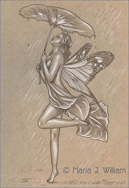 Pencil drawing fairies store